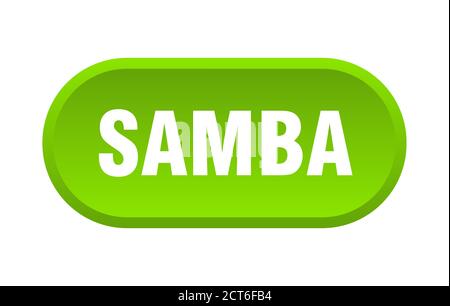 samba button. rounded sign isolated on white background Stock Vector ...