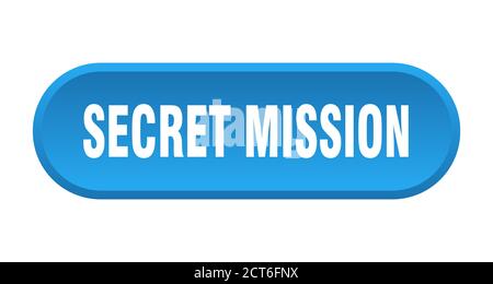 secret mission button. rounded sign isolated on white background Stock ...