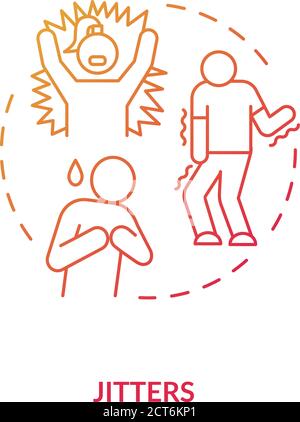 Jitters concept icon Stock Vector Image & Art - Alamy