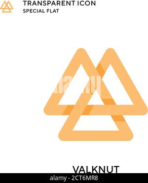 Valknut vector icon. Flat style illustration. EPS 10 vector Stock Vector Image & Art - Alamy