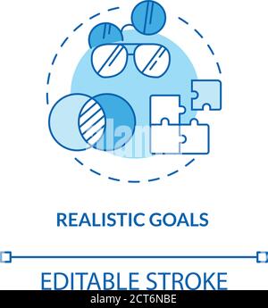 Realistic goals concept icon Stock Vector Image & Art - Alamy