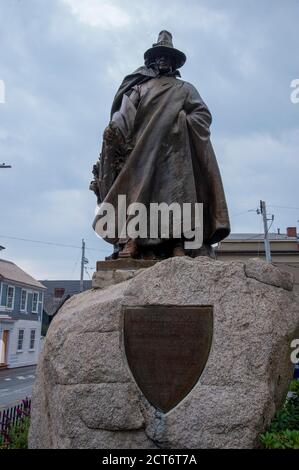 Roger Conant statue in Salem Massachusetts Stock Photo - Alamy