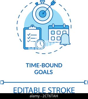 Time-bound goals concept icon Stock Vector Image & Art - Alamy
