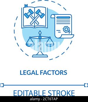 Legal factors concept icon Stock Vector Image & Art - Alamy