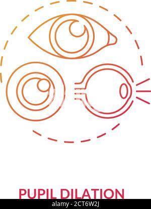 Pupil dilation concept icon Stock Vector Image & Art - Alamy