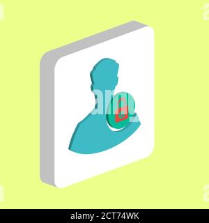 Login Simple vector icon. Illustration symbol design template for web ...