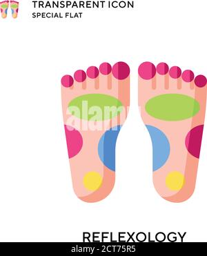 reflexology chart spa therapy treatment color icon vector. reflexology ...