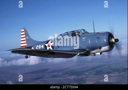 The Douglas SBD-4 Dauntless was a carrier-based dive bomber used by the ...