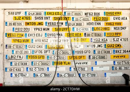 Irish registration number plates Stock Photo - Alamy