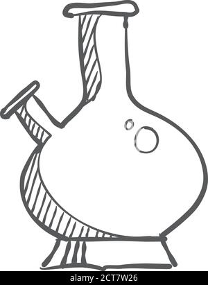 Vector doodle leaf. Shading, hand drawing. A sketch of a leaflet Stock ...