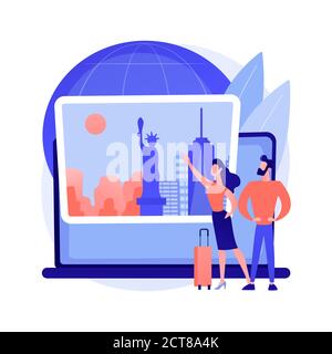 Smart tourism system abstract concept vector illustration Stock Vector ...