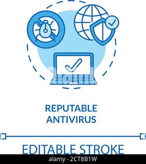 Reputable antivirus concept icon Stock Vector Image & Art - Alamy