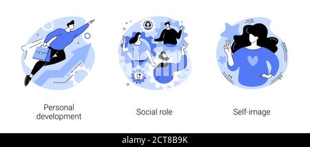 Personal development line icon concept. Personal development vector ...