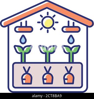 Seedling RGB color icon Stock Vector Image & Art - Alamy