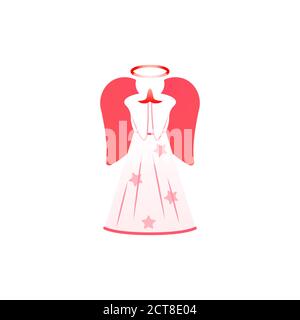 Angel Icon Symbol Design. Vector illustration of Angel silhouette ...