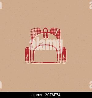 Grunge icon - School bag Stock Vector Image & Art - Alamy