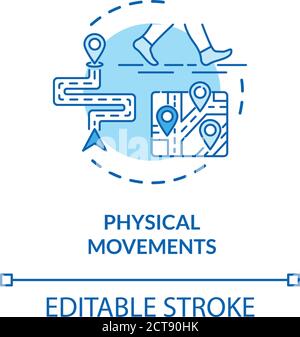 Physical movements concept icon Stock Vector Image & Art - Alamy