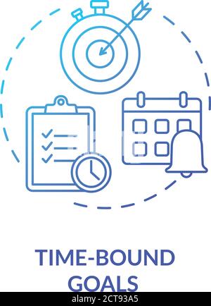 Time-bound goals concept icon Stock Vector Image & Art - Alamy