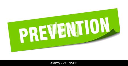 prevention sticker. square isolated peeler sign. label Stock Vector ...