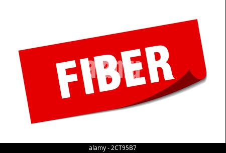 fiber sticker. square isolated peeler sign. label Stock Vector Image ...