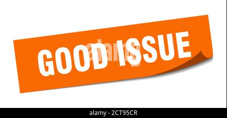 issue sticker. square isolated peeler sign. label Stock Vector Image ...