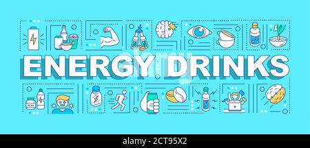 Energy drinks word concepts banner Stock Vector Image & Art - Alamy