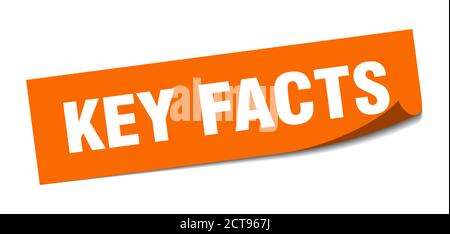 key facts sticker. key facts square isolated sign. key facts label ...