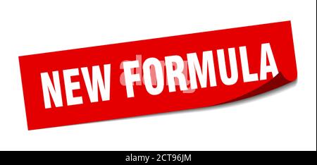 new formula sticker. new formula square isolated sign. new formula ...