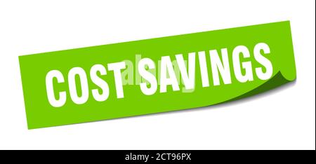 cost savings sticker. cost savings square isolated sign. cost savings ...