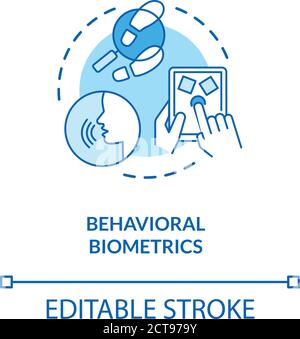 Behavioral biometrics concept icon Stock Vector Image & Art - Alamy