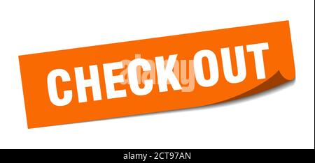 check out sticker. check out square isolated sign. check out label ...