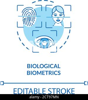 Privacy palm recognition icon outline vector. Biometric scan ...