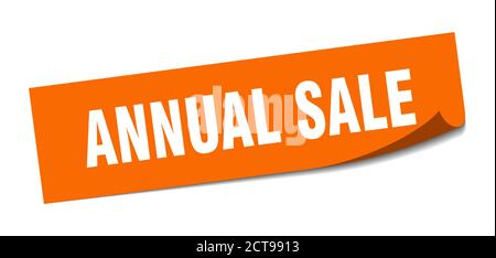 annual sale sticker. annual sale square isolated sign. annual sale ...