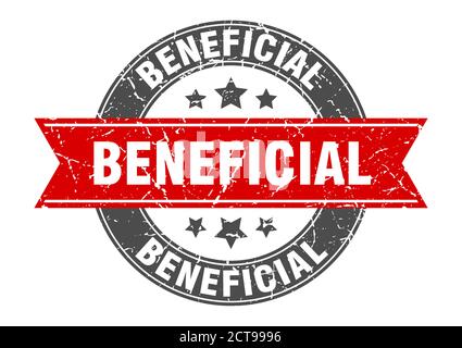 beneficial sign. round ribbon label set. Stamp Stock Vector Image & Art ...