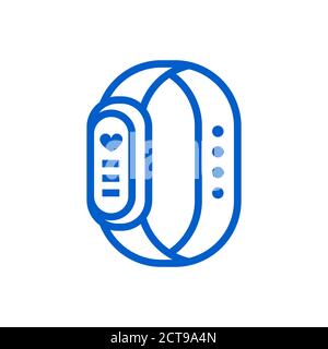 bracelet fitness sport line icon vector illustration Stock Vector Image ...