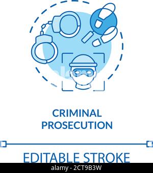 Criminal prosecution concept icon Stock Vector Image & Art - Alamy