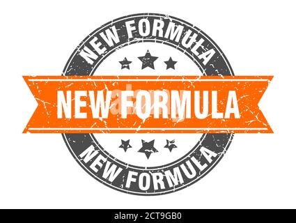 new formula round stamp with ribbon. sign. label Stock Vector Image ...