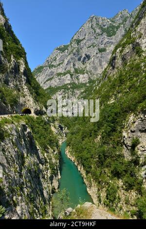 Moraca river canyon. Montenegro Stock Photo - Alamy