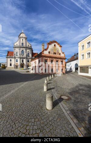 Germany, Bavaria, Upper Bavaria, Altoetting, former Franciscan house ...