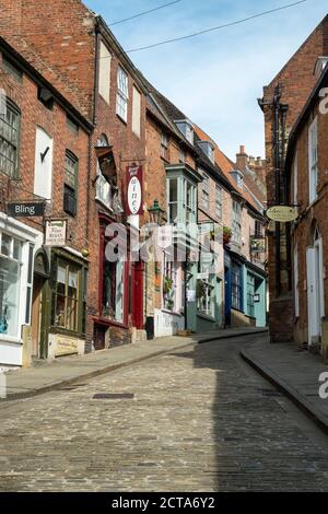 Steep Hill, Lincoln, Lincolnshire, East Midlands and Yorkshire and The ...