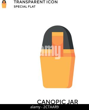 Canopic jar vector icon. Flat style illustration. EPS 10 vector Stock Vector Image & Art - Alamy