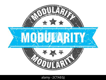 modularity sign. round ribbon label set. Stamp Stock Vector Image & Art ...