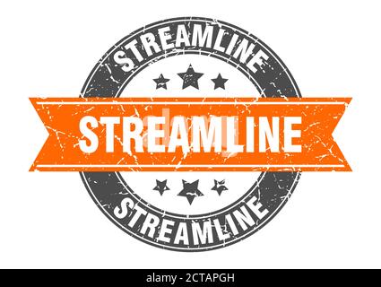 streamline sign. round ribbon label set. Stamp Stock Vector Image & Art ...