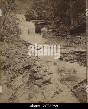 General view of the Glen Cascade, Buttermilk Ravine, by E. & H.T ...