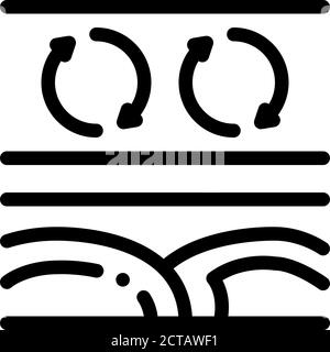 natural thermal circulation icon vector outline illustration Stock ...