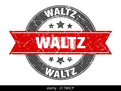 waltz stamp. round band sign set. ribbon label Stock Vector Image & Art ...