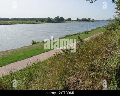the dutch village kessel at the river maas Stock Photo - Alamy