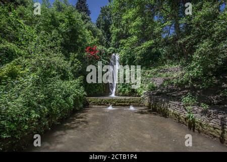 Mesmerizing view of the beautiful Balchik Palace Castle garden Stock ...
