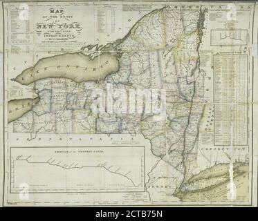 Map of the State of New York , New York State, Maps, New York State ...