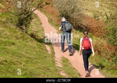 Abergavenny, Monmouthshire / Wales - September 20 2020: People of all ...